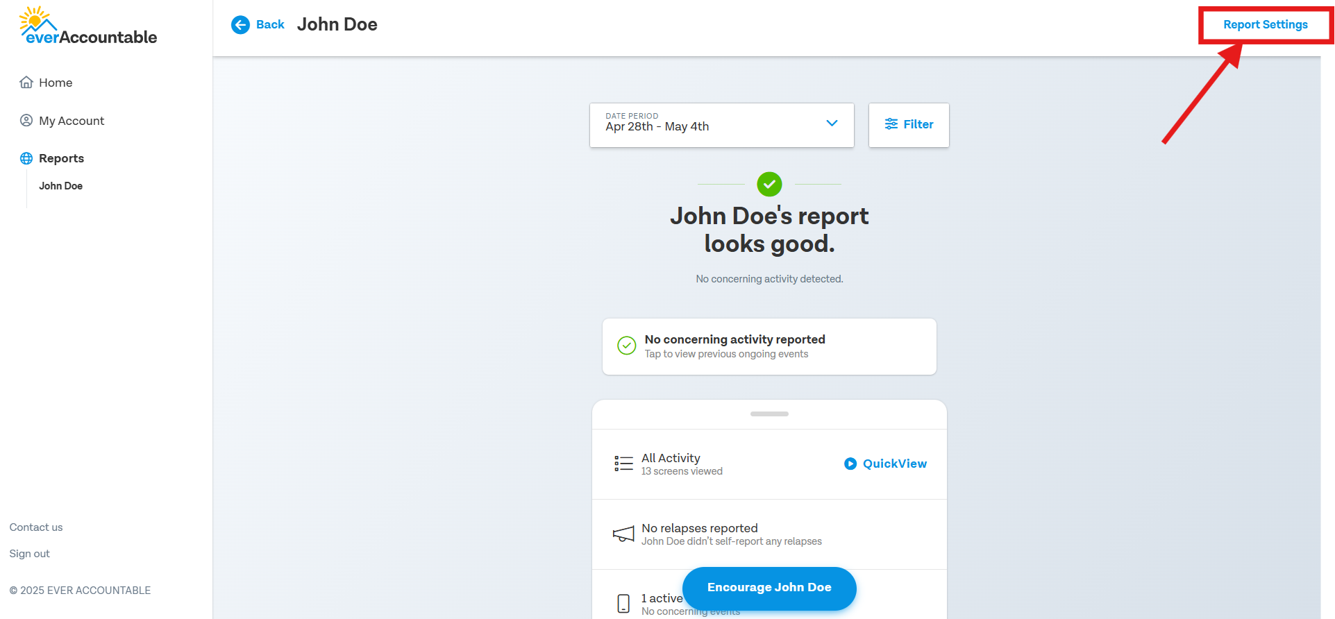 How do I setup blacklisted alert for my partner? – Ever Accountable