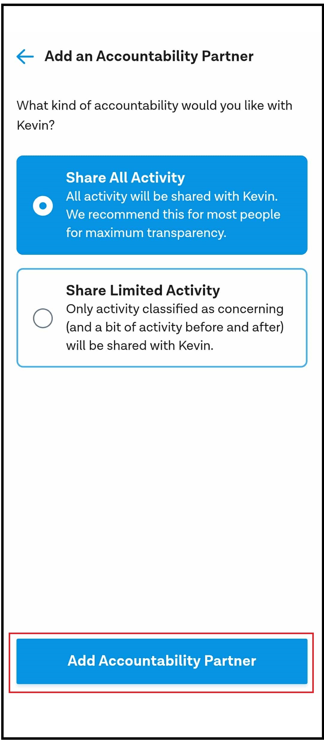 How to Add an Accountability Partner? – Ever Accountable